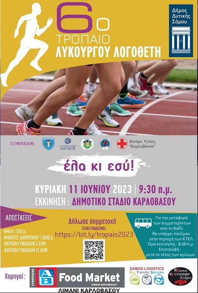 Αγώνες δρόμου -“6ο Τρόπαιο Λυκούργου Λογοθέτη” – M. W. S.